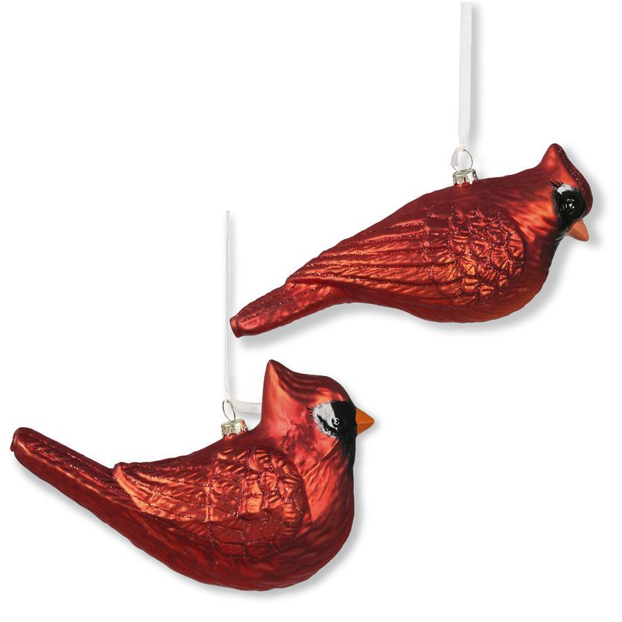 Red Glass Cardinal Ornament | The Love Your Space Place
